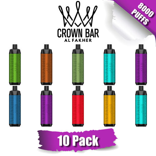 Al Fakher Crown Bar Disposable Vape Device [8000 Puffs] - 10PK– eVape-Kings