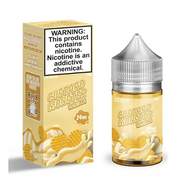 Custard Monster Vanilla Custard Salt 30ml by Jam Monster– eVape-Kings
