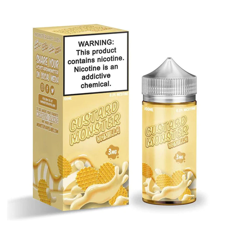 Custard Monster Vanilla Custard 100ml by Jam Monster– eVape-Kings