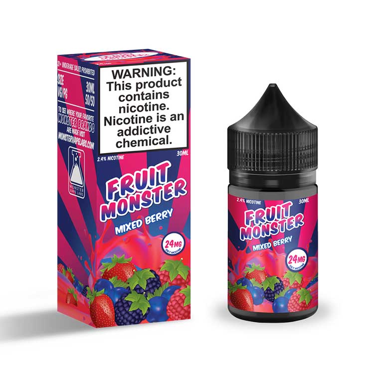 Fruit Monster Mixed Berry Salt 30ml by Jam Monster– eVape-Kings