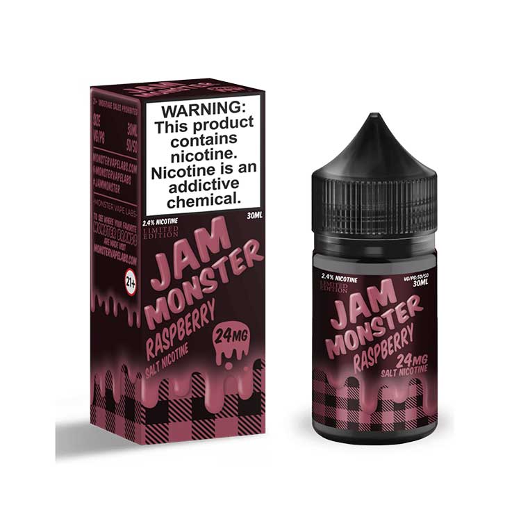 Jam Monster Raspberry Salt 30ml by Jam Monster– eVape-Kings