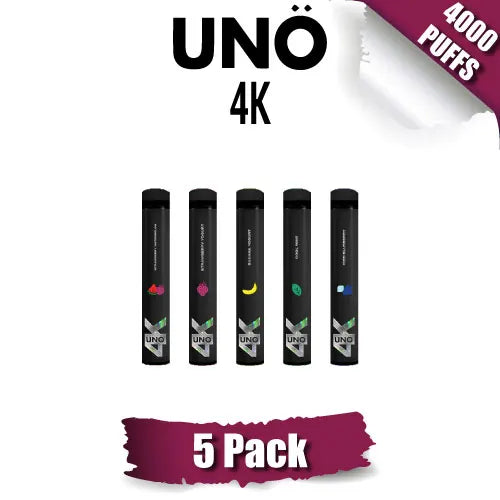 Uno 4K Disposable Vape Device [4000 Puffs] - 5PK– eVape-Kings