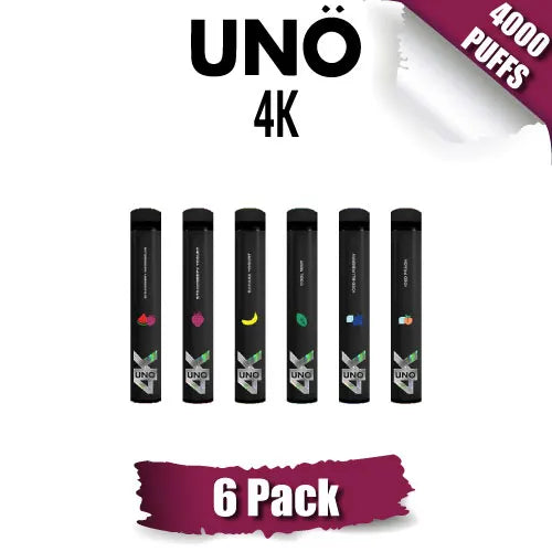 Uno 4K Disposable Vape Device [4000 Puffs] - 6PK– eVape-Kings